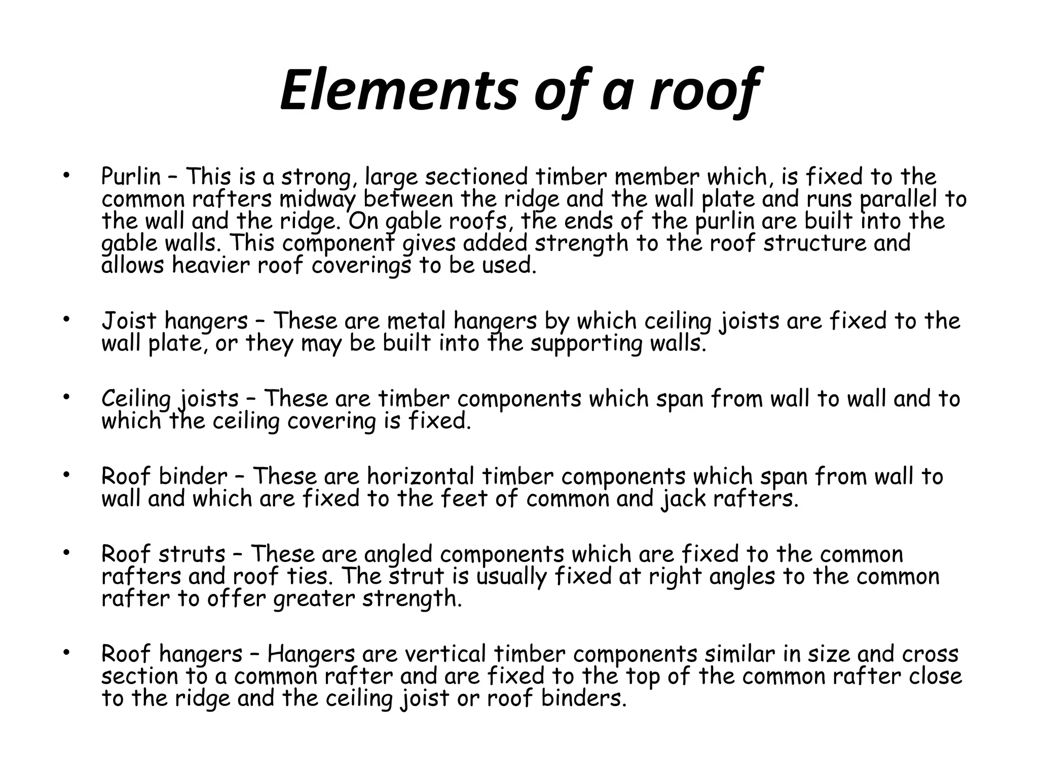 Roof components | PPT
