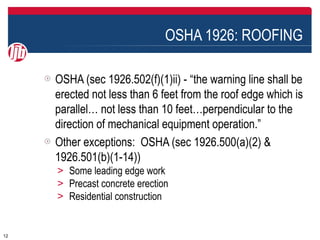 Facility Fall Protection: Roof and Facade Maintenance | PPT