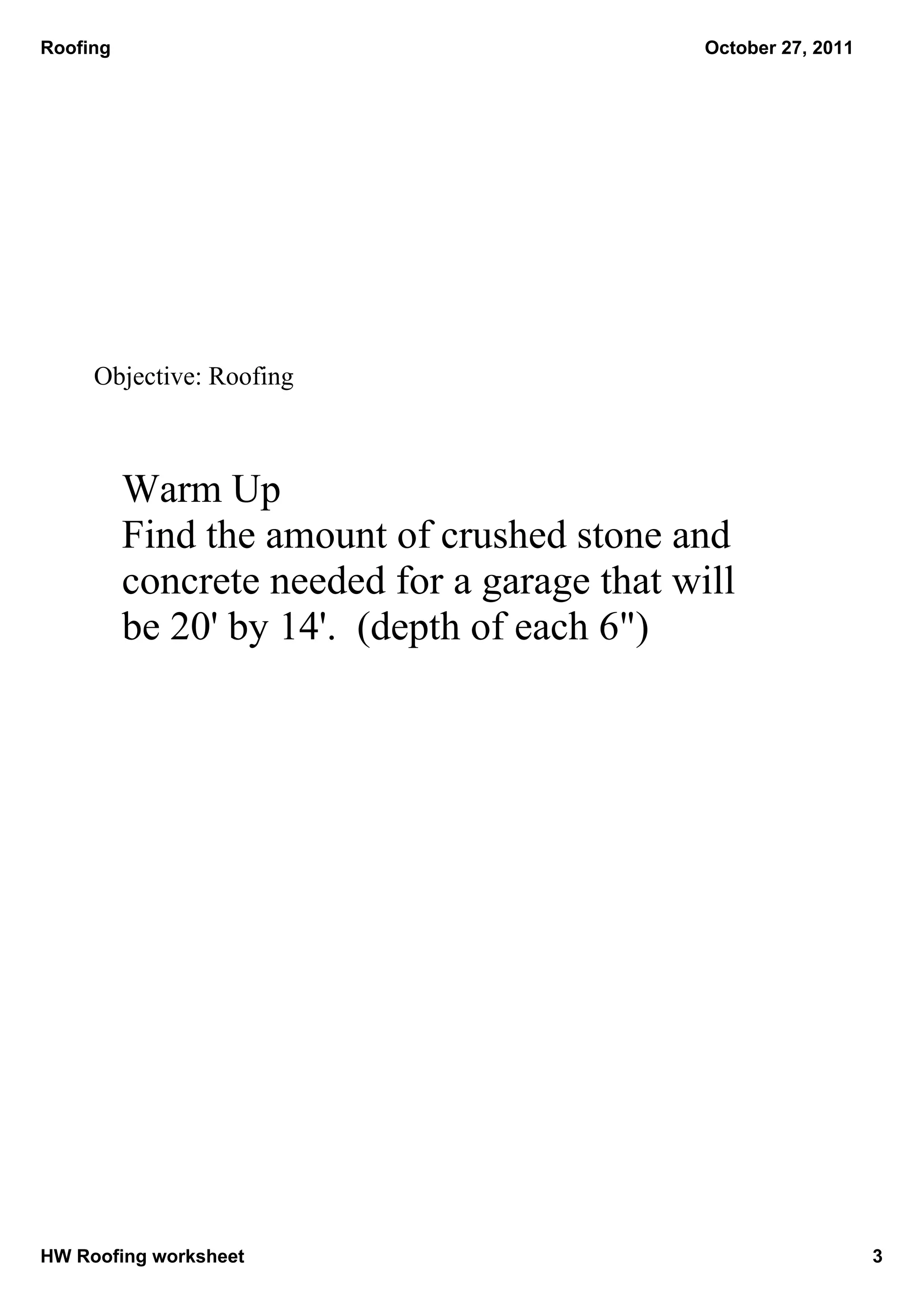 Roofing notes | PDF