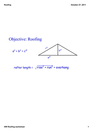 Roofing notes | PDF