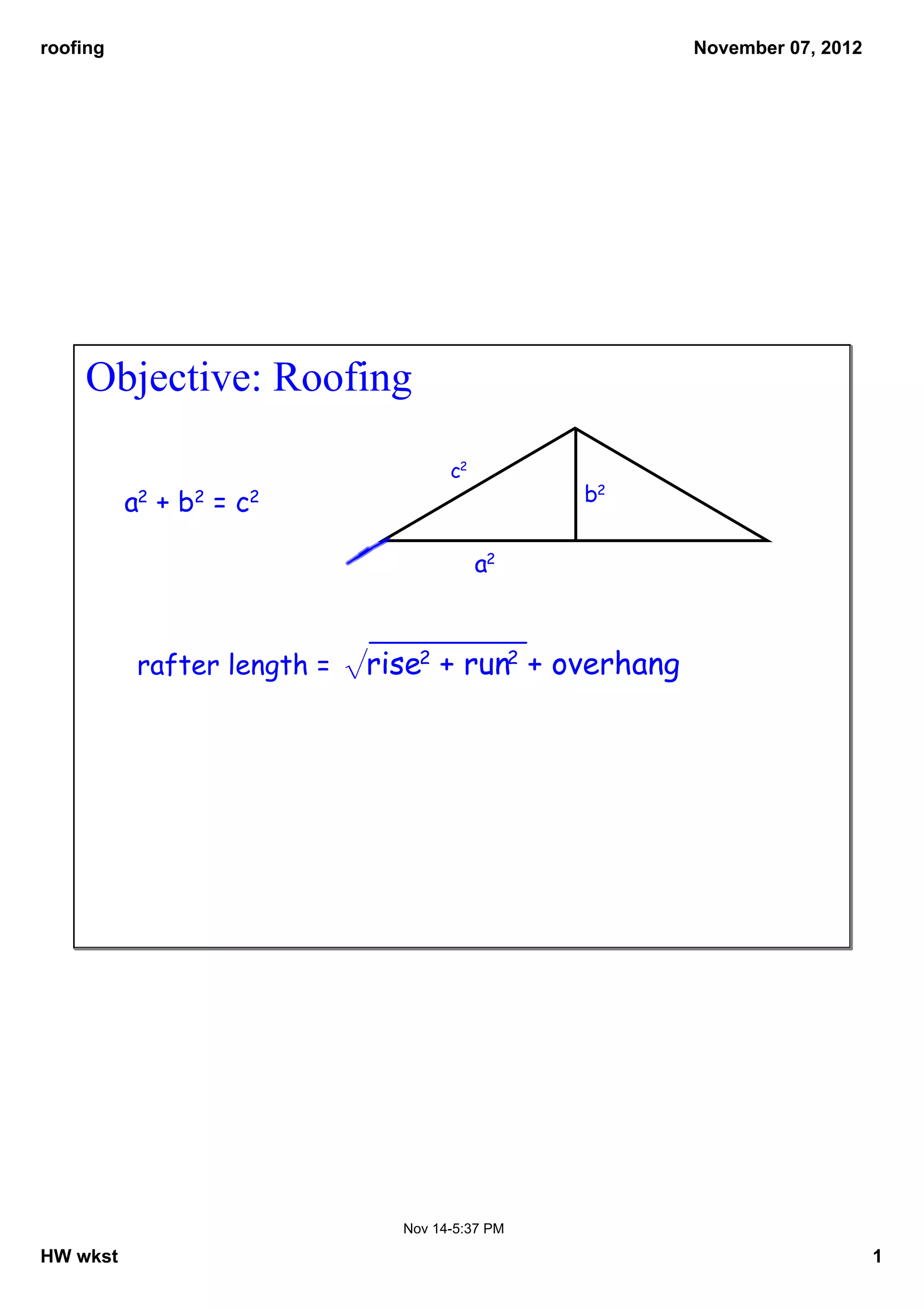 Roofing notes | PDF