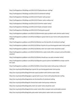 Roofing options | PDF