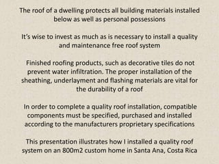 Quality Roof Installation in Costa Rica | PPTX
