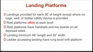 Fixed Ladder - Roof Ladder - Cage Ladder Slide Show | PPTX