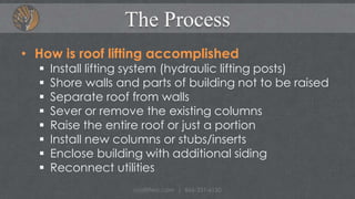 Roof lifting | ROOFLIFTERS - clear height expansion solutions | PPSX