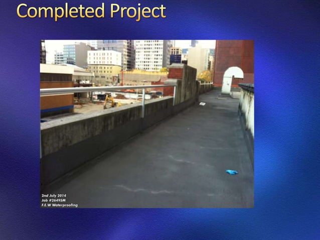 Remedial Rooftop Waterproofing Systems | PPT