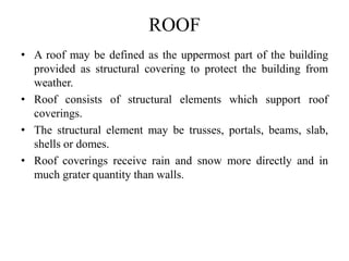 Building materials and construction Technology Roofs.pptx
