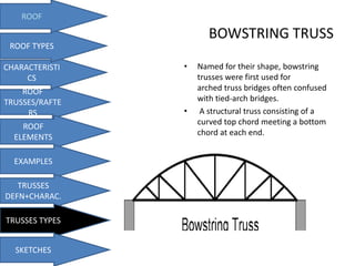 Roofs and truss | PPTX