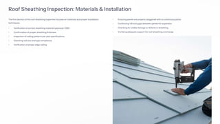 Roof Sheathing & Shear Wall Inspection Checklist with eAuditor Audits ...