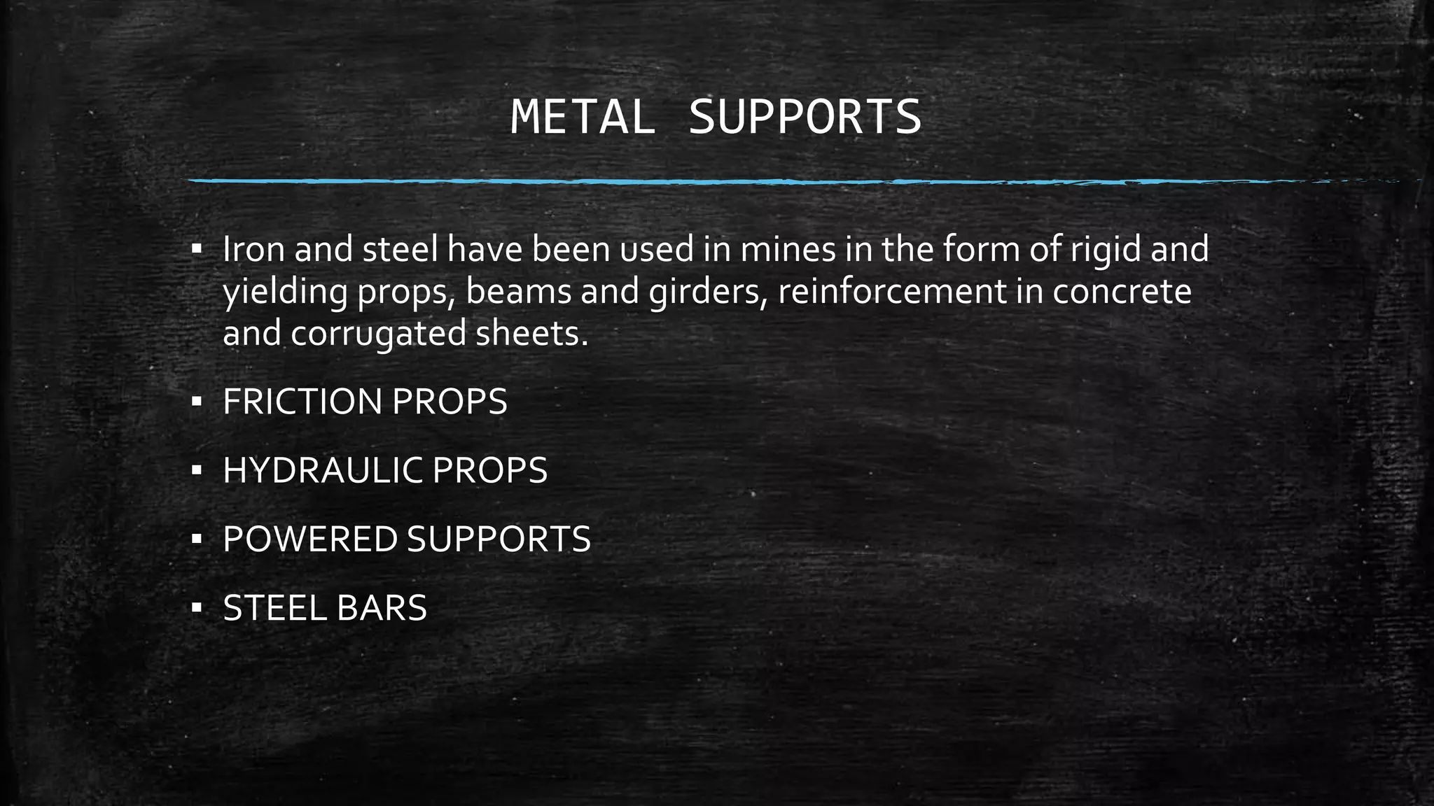 Roof supports in coal mines | PPTX