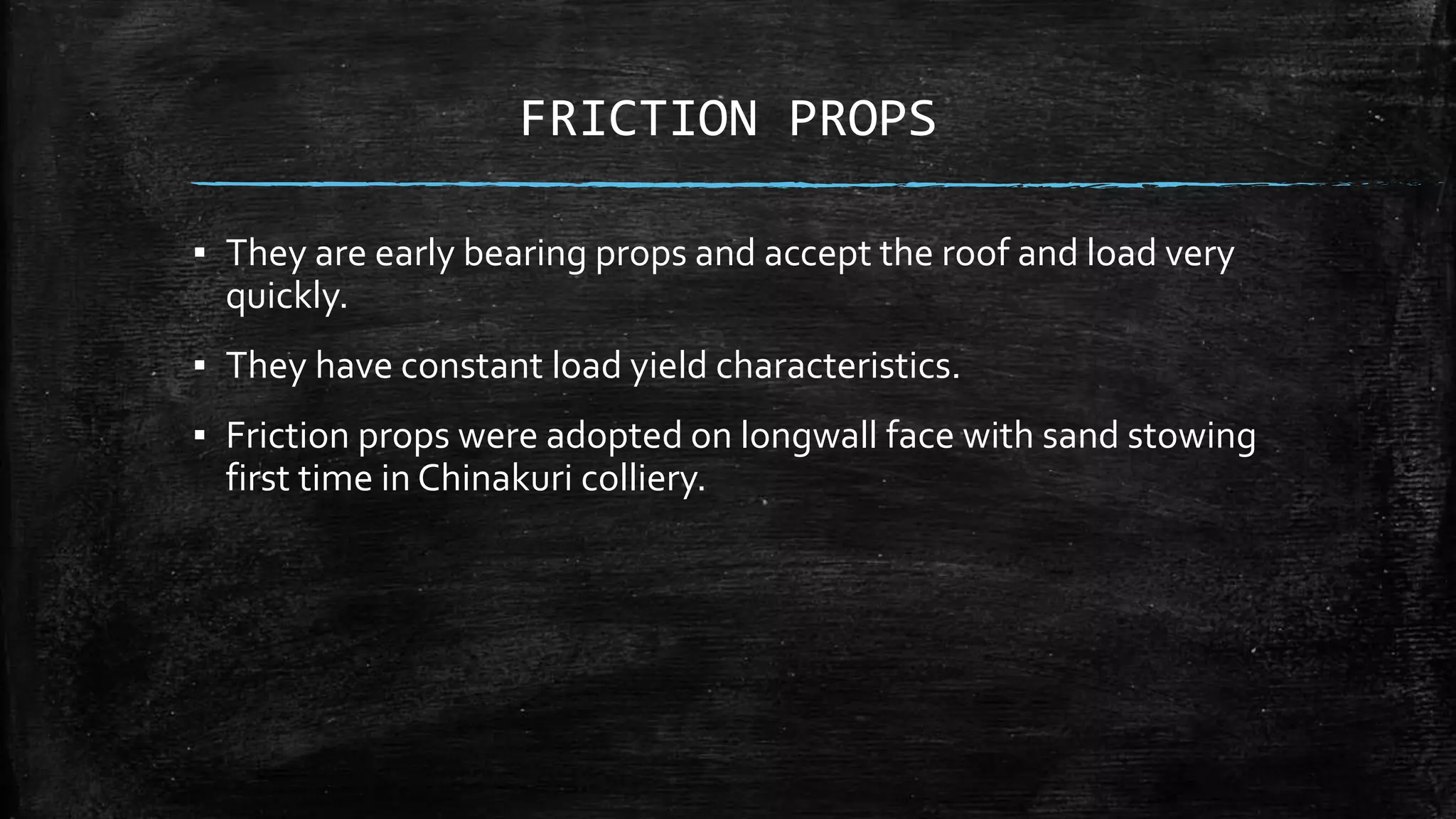Roof supports in coal mines | PPTX
