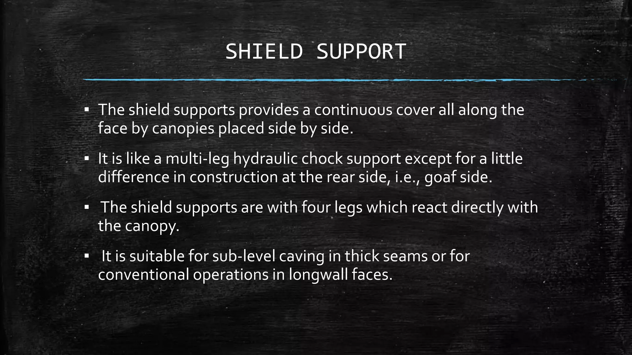 Roof supports in coal mines | PPTX