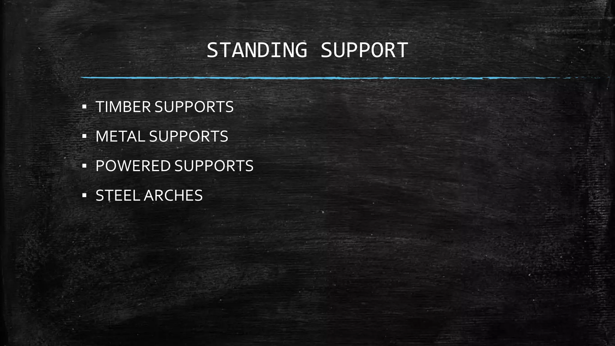 Roof supports in coal mines | PPTX