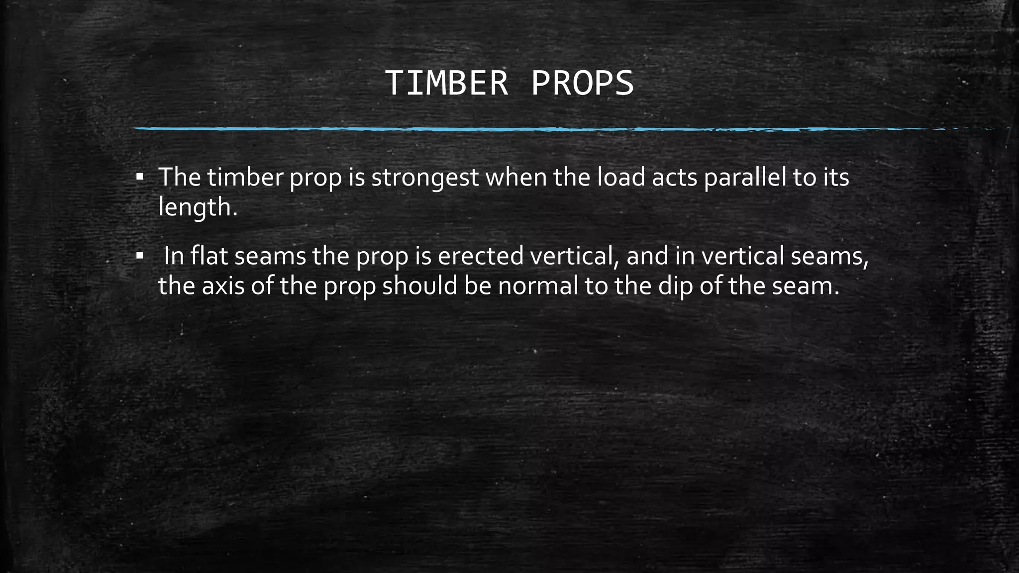 Roof supports in coal mines | PPTX