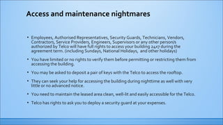 Leasing Rooftop for Telco Towers | PPT