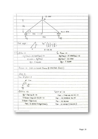 Analysis of Truss Structure | DOCX