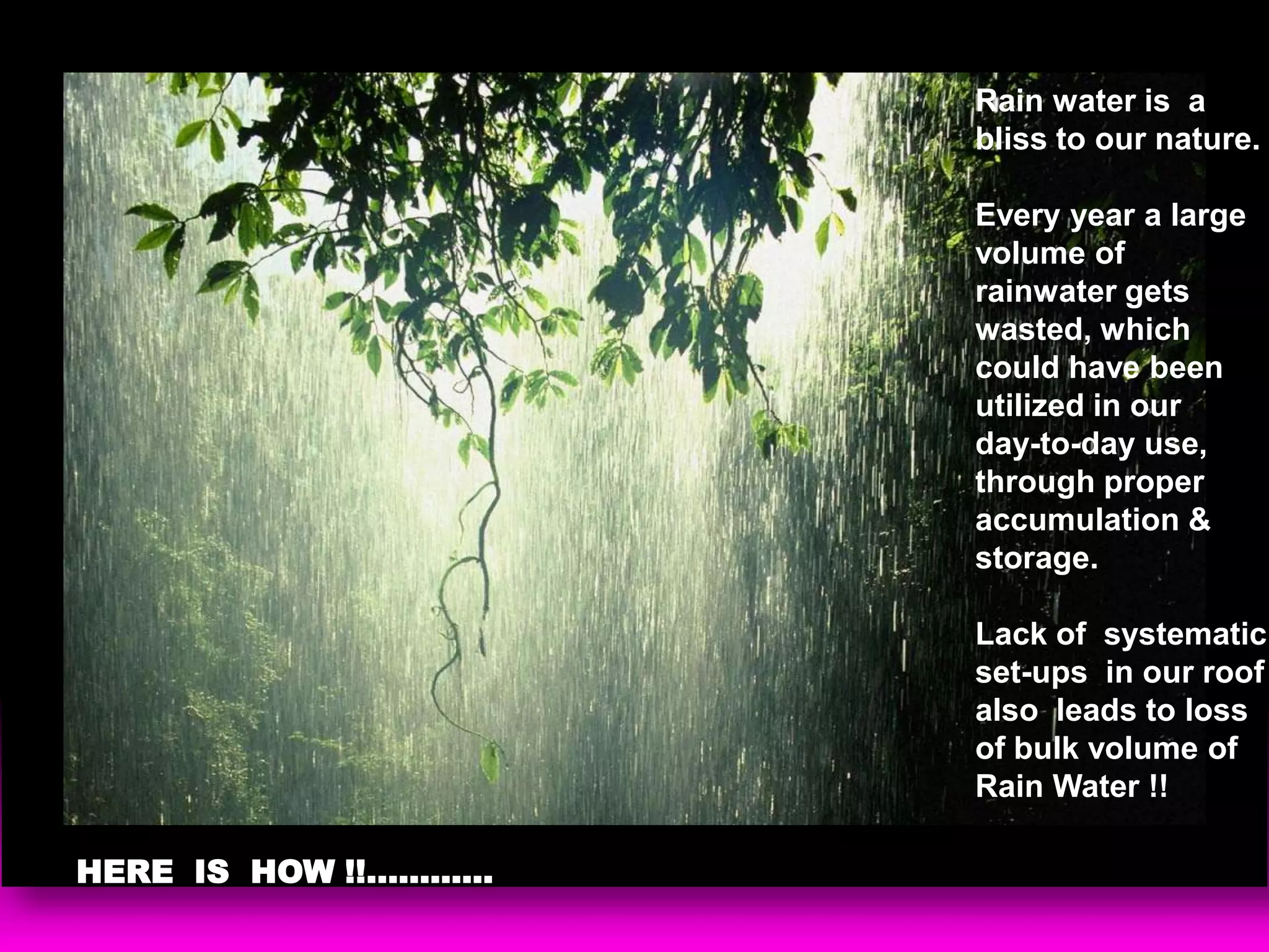 Roof Top Rain Water Harvesting - tgswater.in - | PPTX