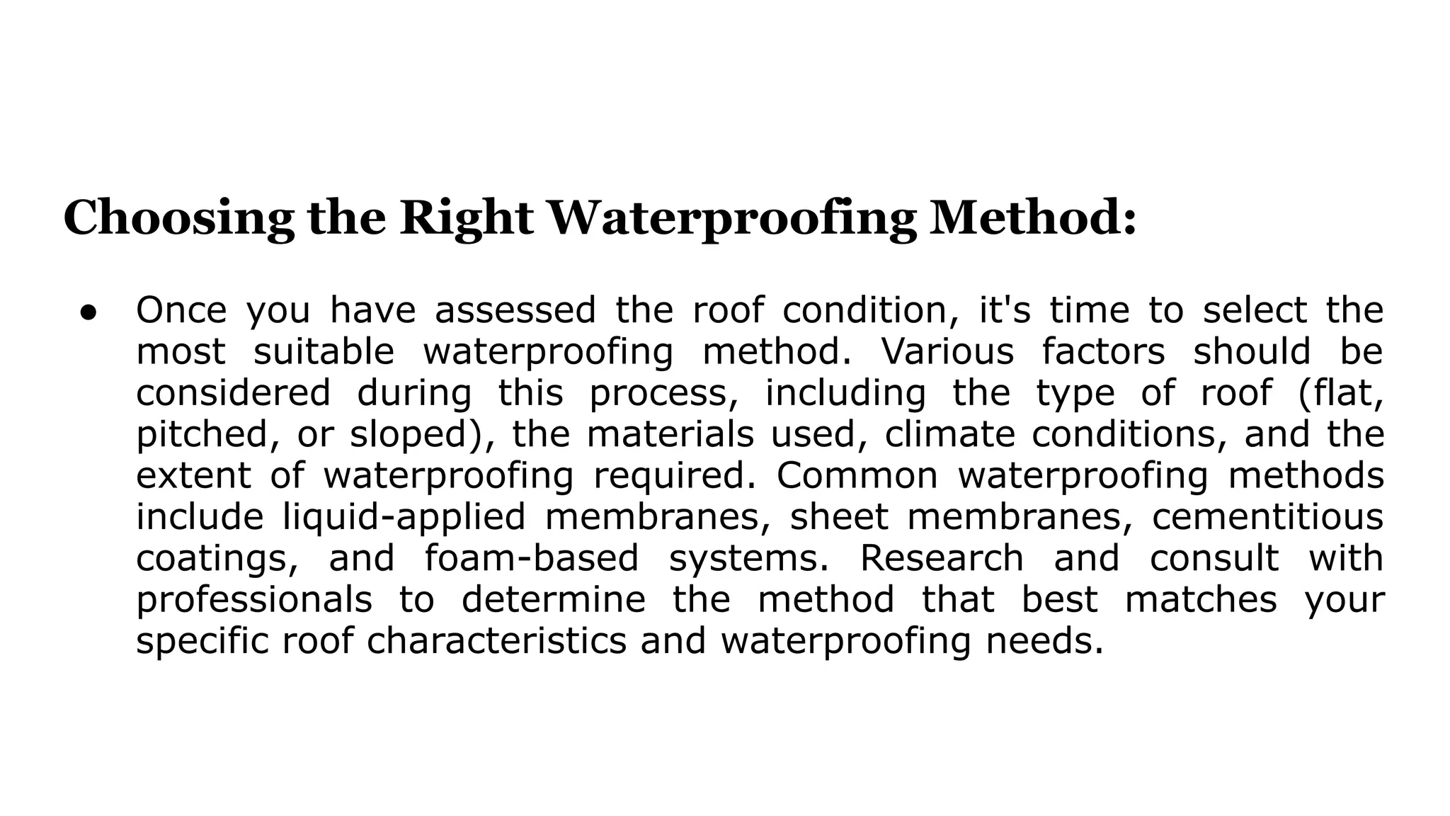 Roof Waterproofing A Complete Guide Pdf
