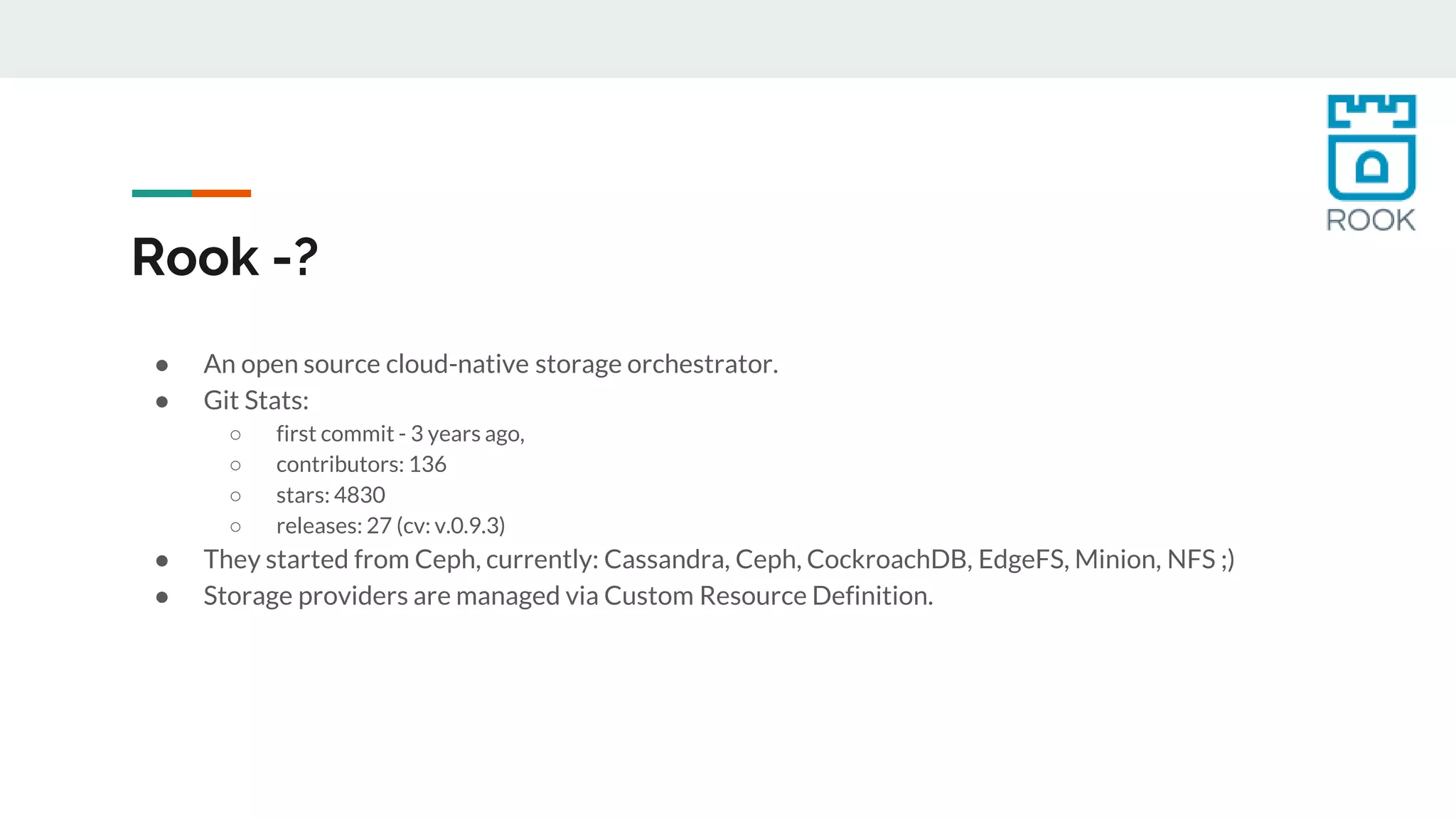 Rook - cloud-native storage | PPT