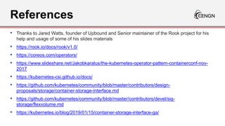 Using Rook to Manage Kubernetes Storage with Ceph | PPTX