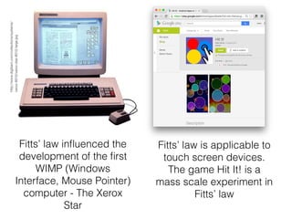 Fitts' Law | PDF