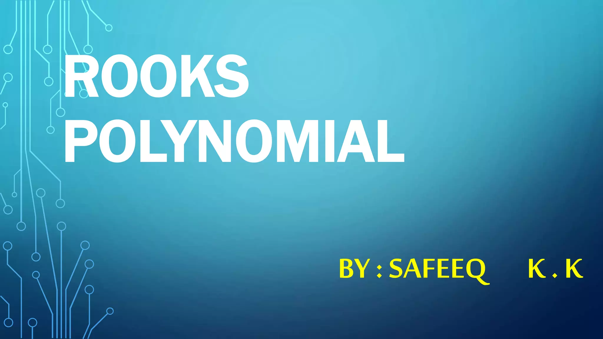 Rooks polynomial | PPT