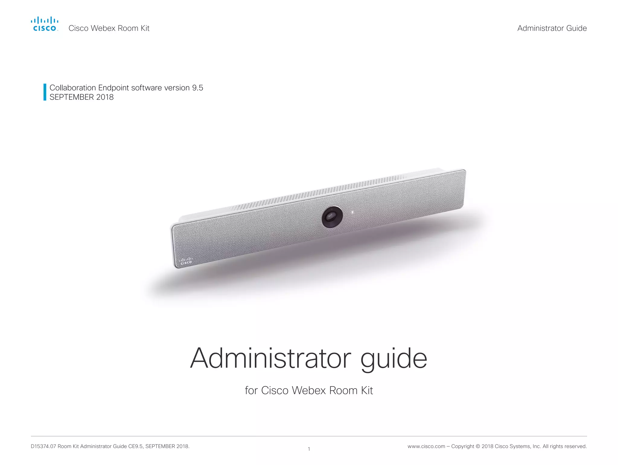 Room kit-administrator-guide-ce95 | PDF