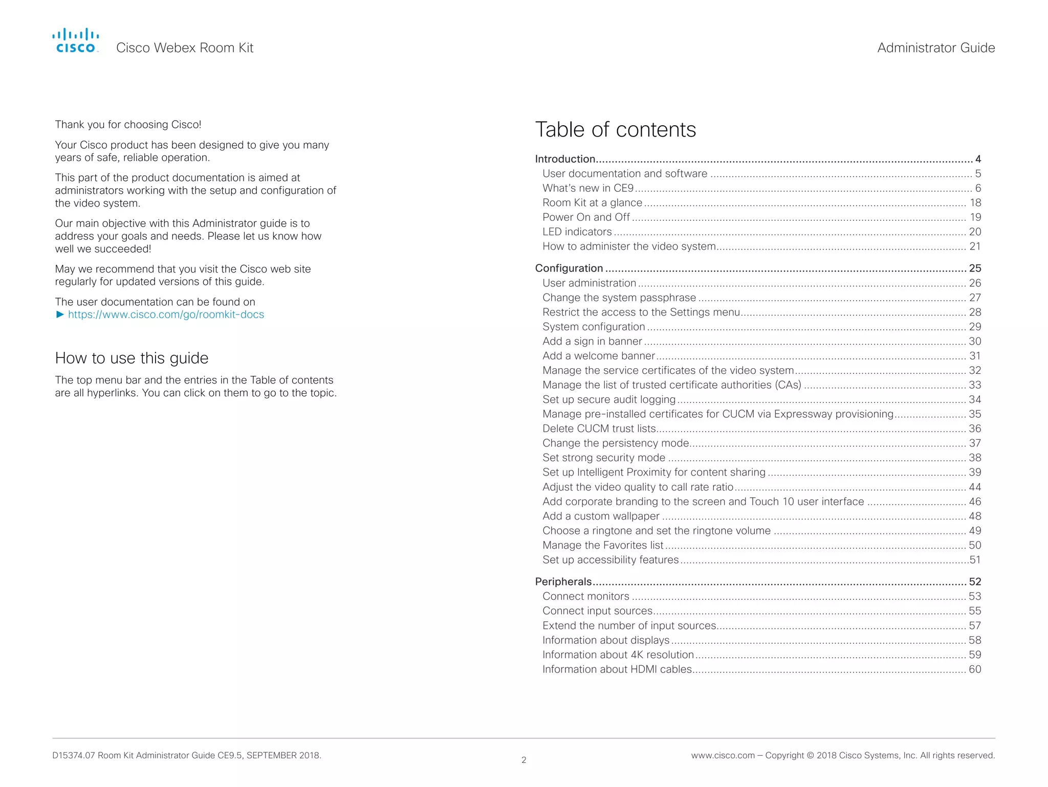 Room kit-administrator-guide-ce95 | PDF