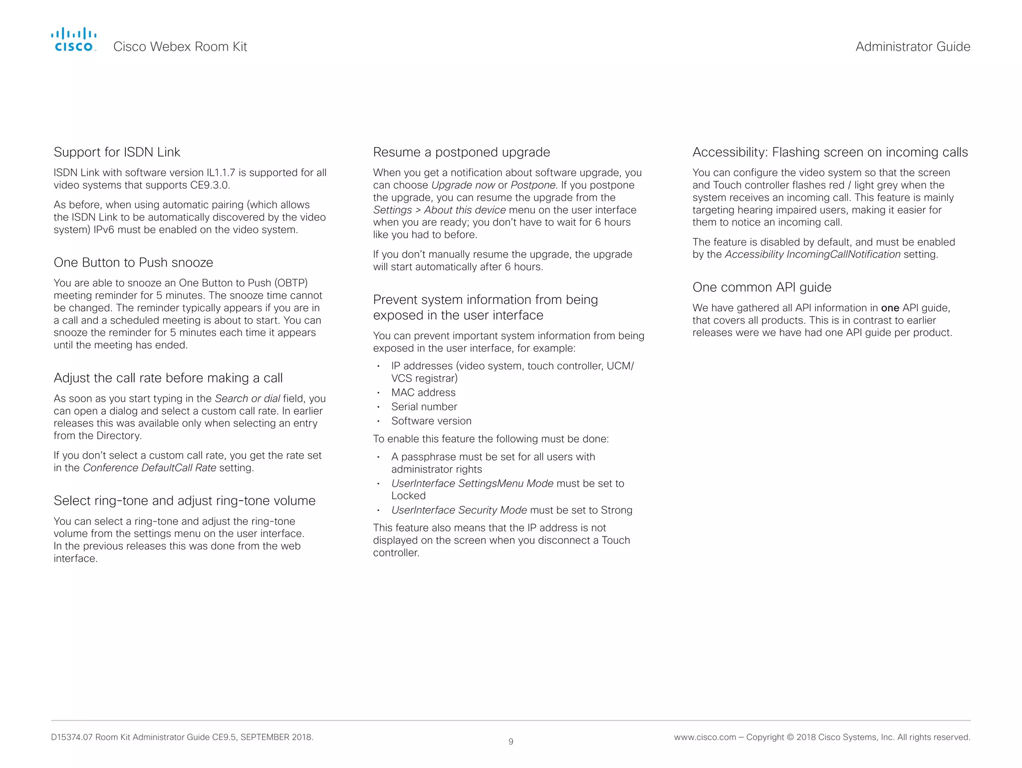 Room kit-administrator-guide-ce95 | PDF