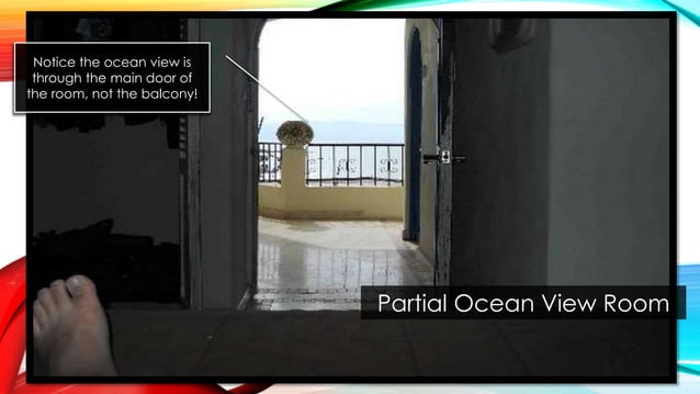 Room Types - Partial Ocean View vs Oceanview vs Ocean Front | PPTX