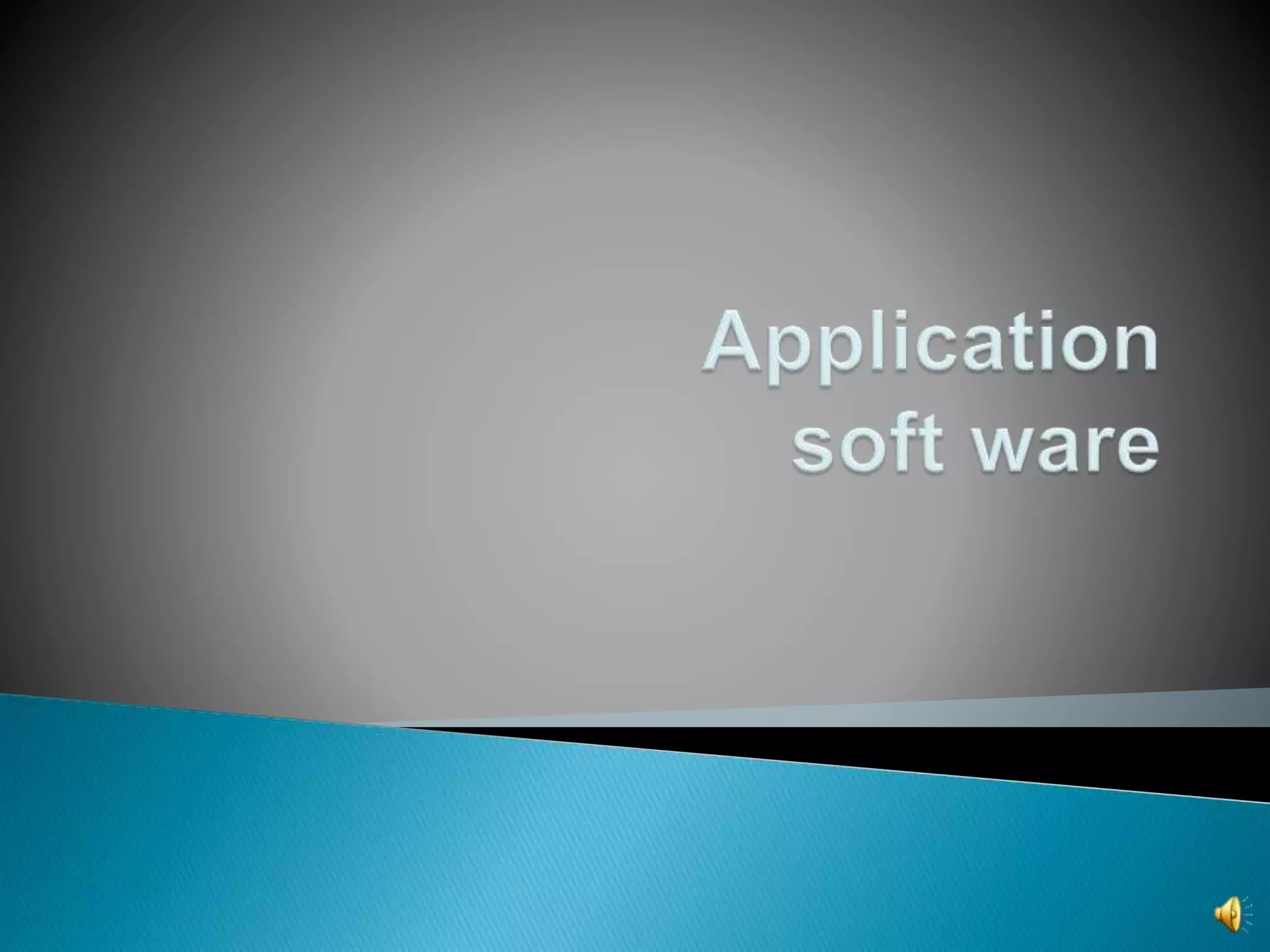application software | PPTX