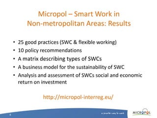 Smart Work for Smart, Sustainable and Inclusive Growth in Regions | PPT