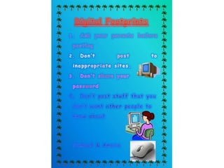 Room 7 cyber smart posters | PPTX