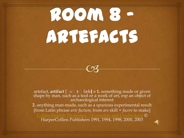 Room 8 artefacts | PPT