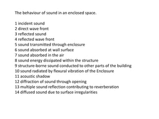 Room acoustics | PPTX