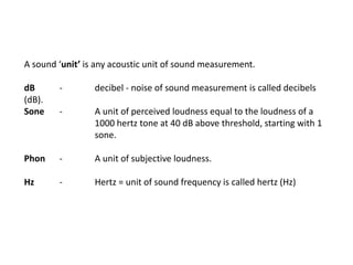 Room acoustics | PPTX