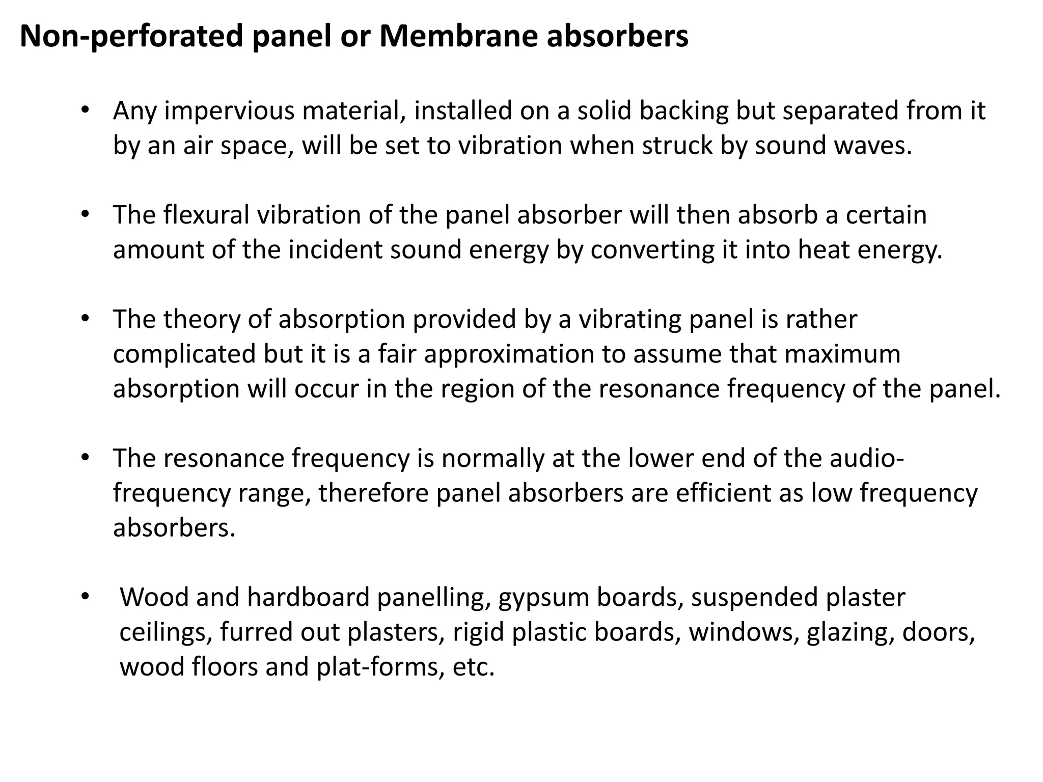 Room acoustics and sound absorption materials | PPTX