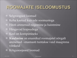 Roomajad | PPT