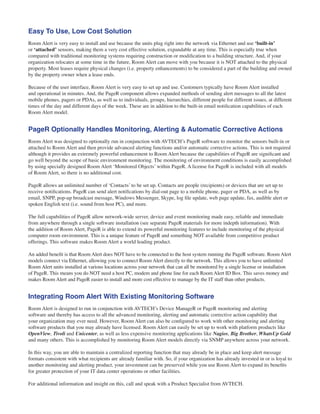 Room alert introduction | PDF