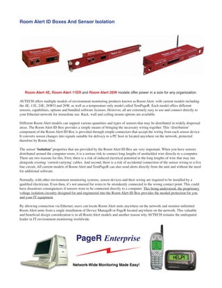 Room alert introduction | PDF