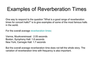 Room and auditorium acoustics | PPT