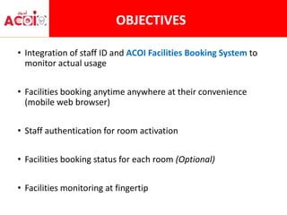 Room and facility booking system | PPT