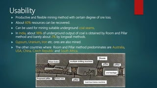 Room & Pillar Mining Method | PPTX