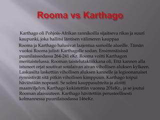 Rooma sodassa | PPTX