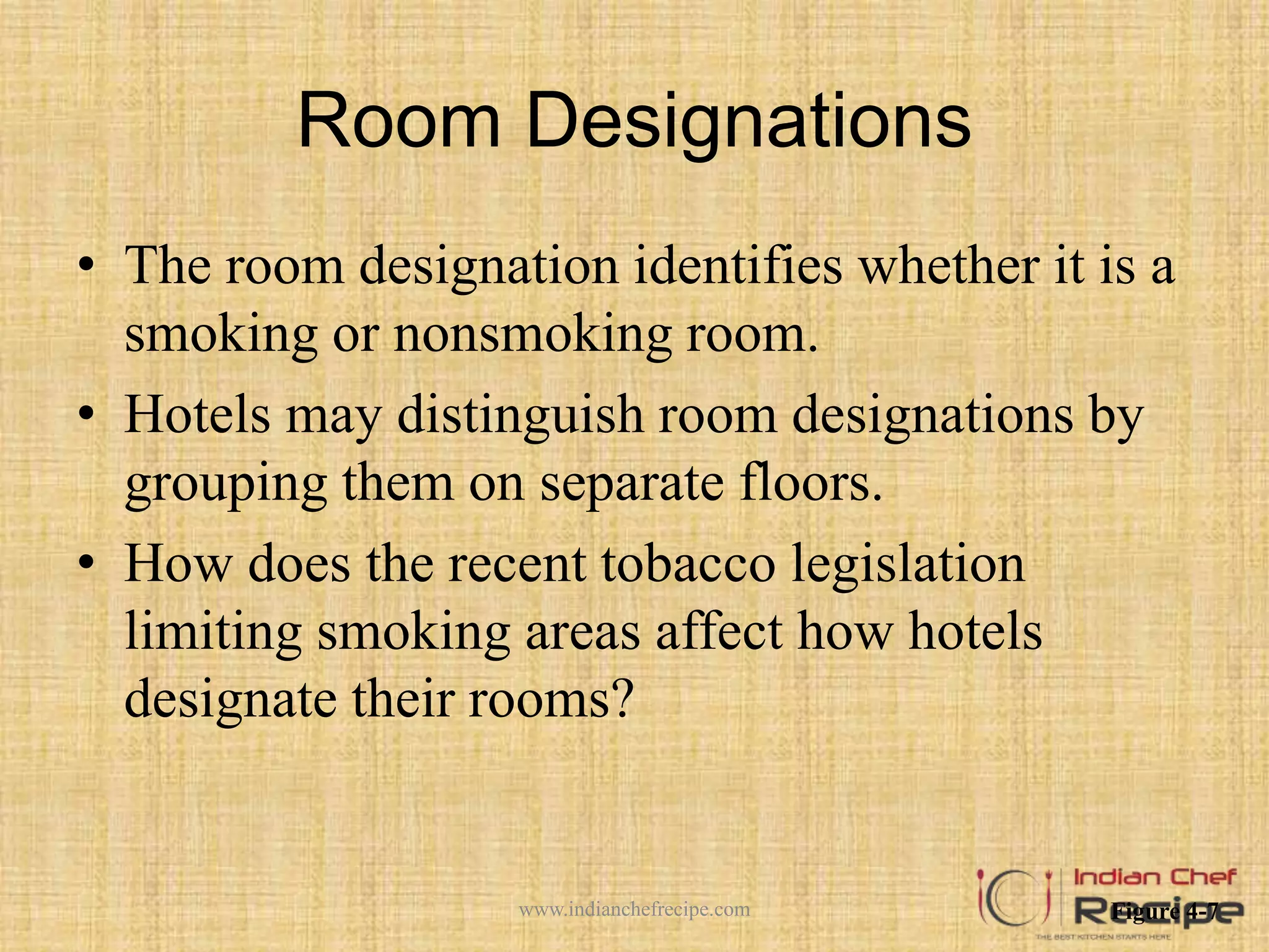 ROOM DESIGNATION IN HOTEL | PPTX