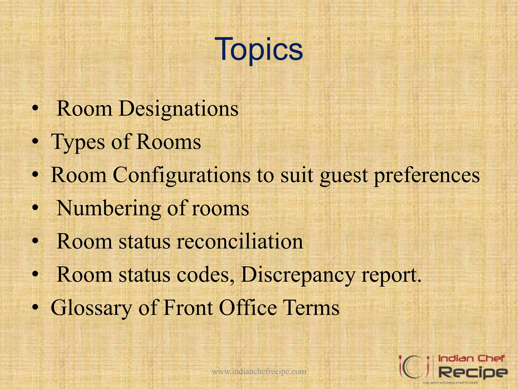 ROOM DESIGNATIONS | PPTX