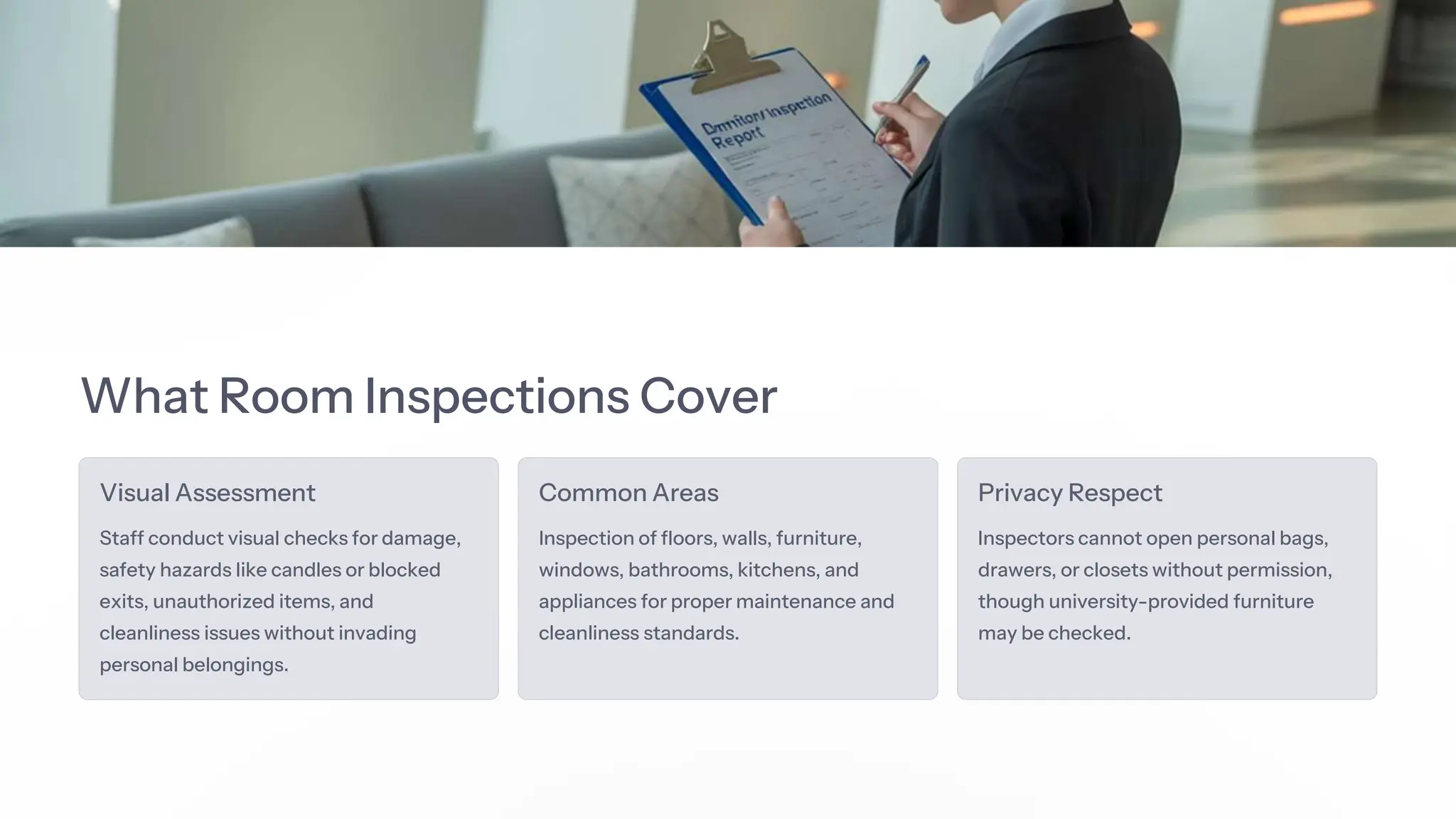 Room Inspection Checklist with eAuditor Audits & Inspections | PDF