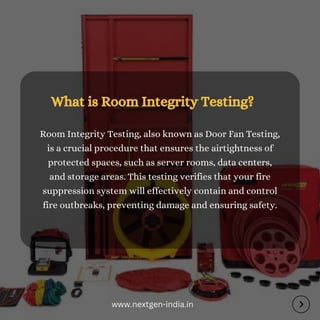 Room Integrity Testing services in India- Next Gen | PDF