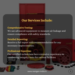 Room Integrity Testing services in India- Next Gen | PDF