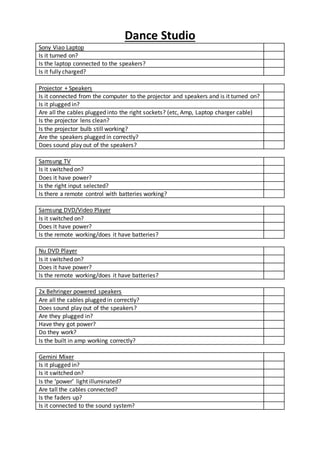 Room inventory | PDF